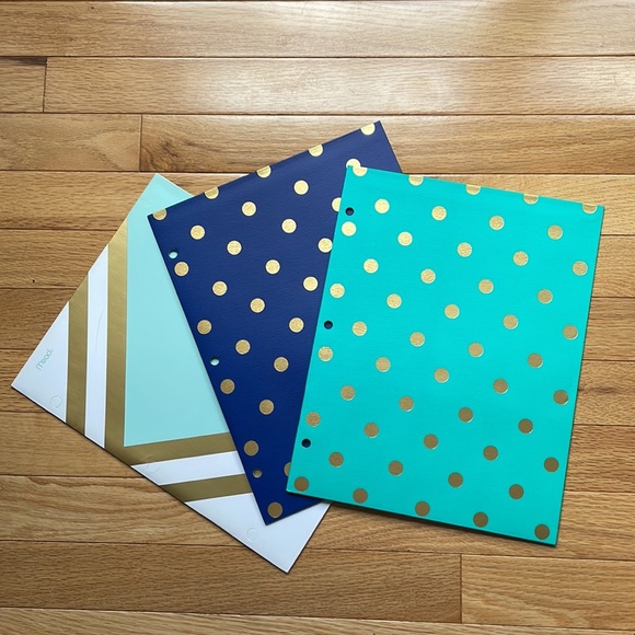 Target | Office | Spiral Notebook And 3 Pocket Folders | Poshmark